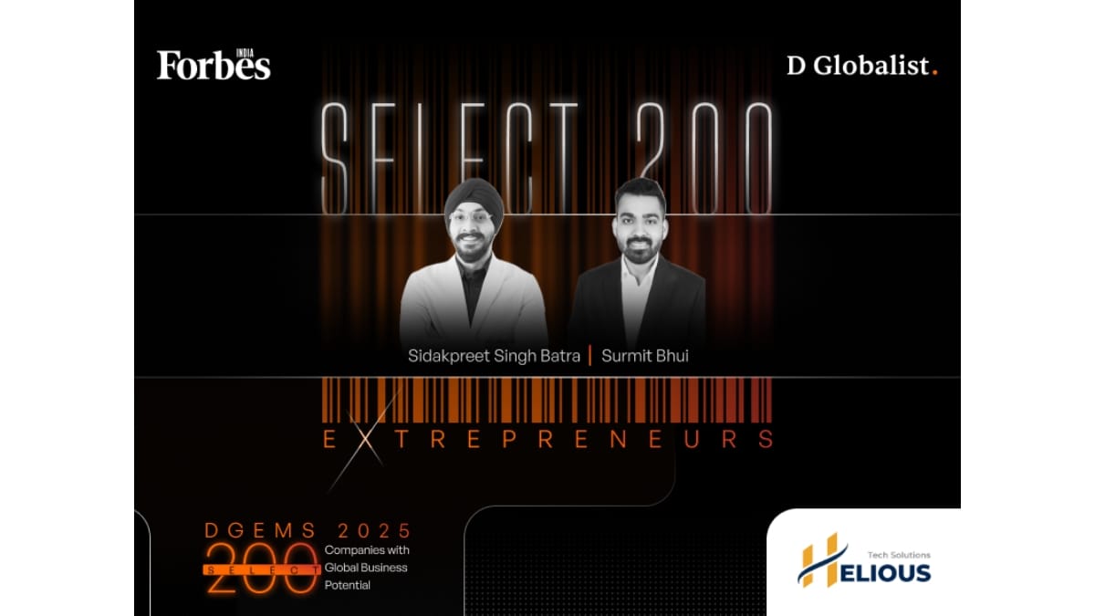 Helious Tech Solutions Listed in Forbes India DGEMS 2025 Select 200 for ...